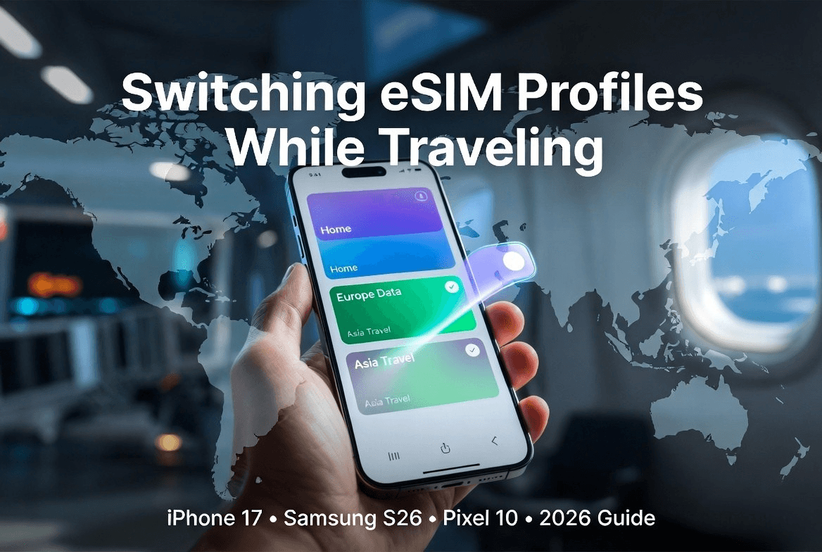 Switching eSIM Profiles While Traveling: The 2026 Guide | Destination Sim